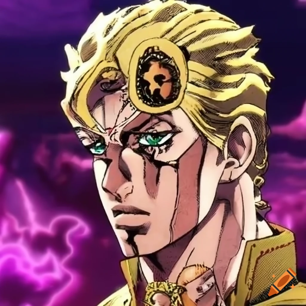 The pope in a jojo's bizarre adventure style on Craiyon