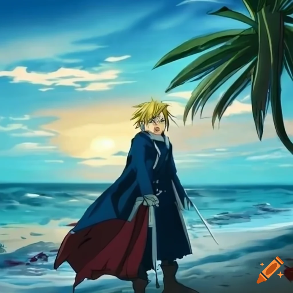 Fullmetal alchemist beach on Craiyon