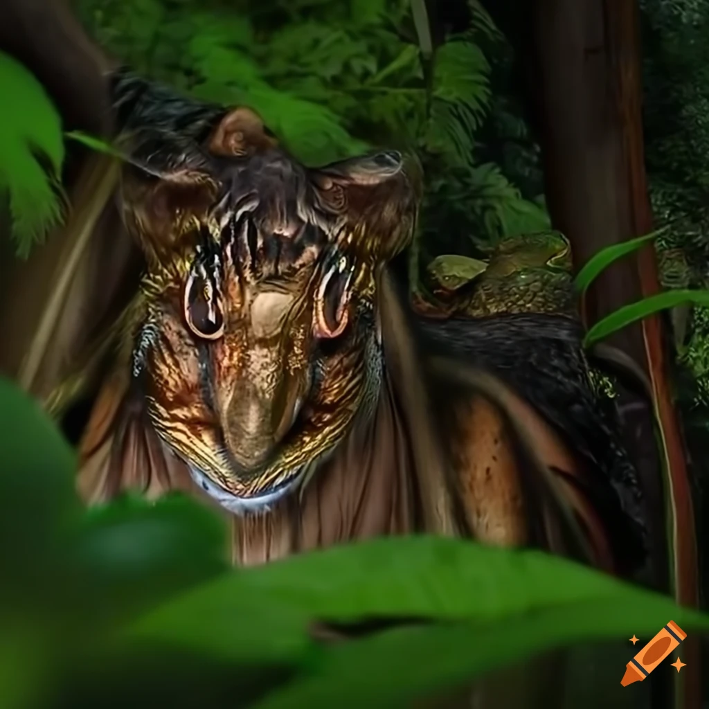 Closeup hyper realistic portrait view of a front-facing figure ...