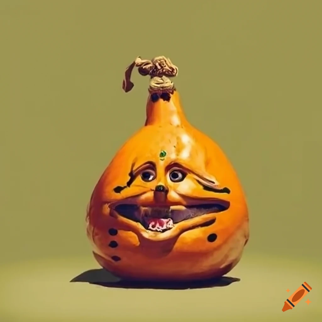 Guard of the gourd protecting a gourd on Craiyon