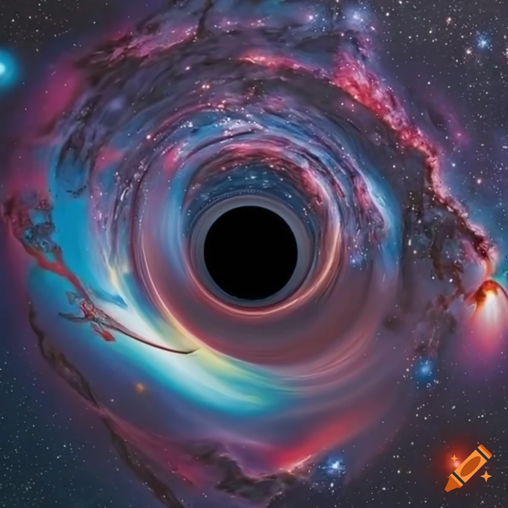 Enigma Captivating Realism of the Cosmic Black Hole on Craiyon