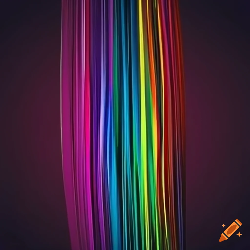 Colorful abstract lines on Craiyon