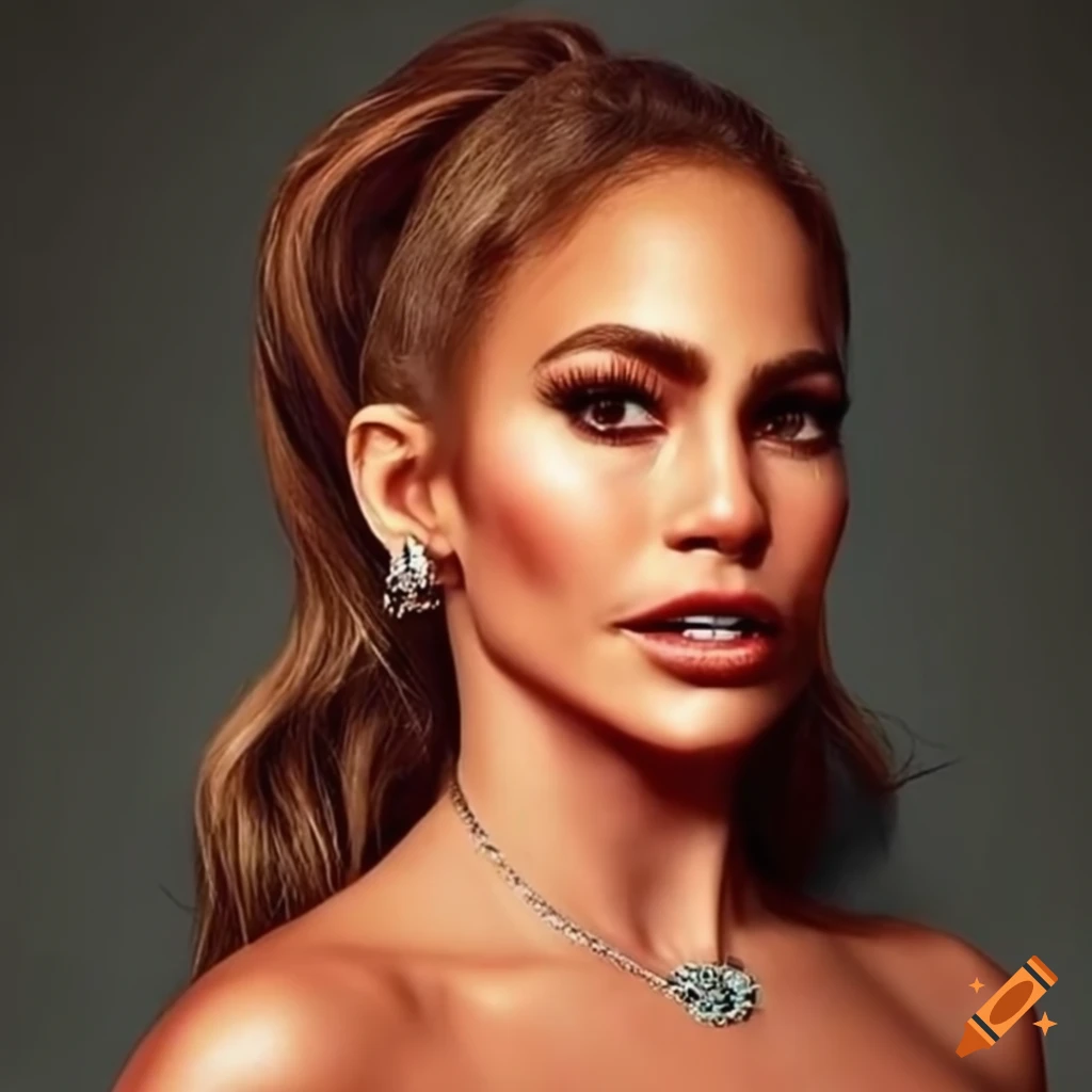 Beautiful young woman with striking features on Craiyon