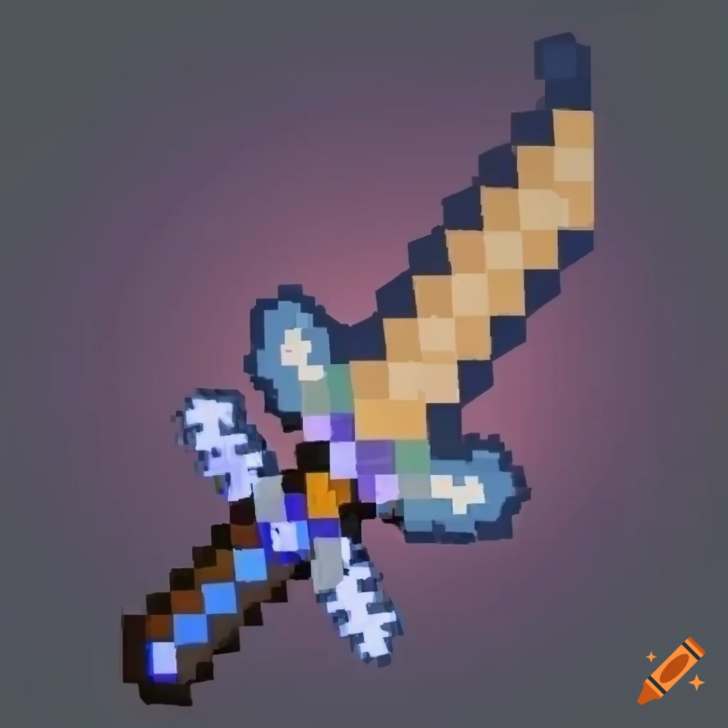 Logo of the minecraft server two sword on Craiyon