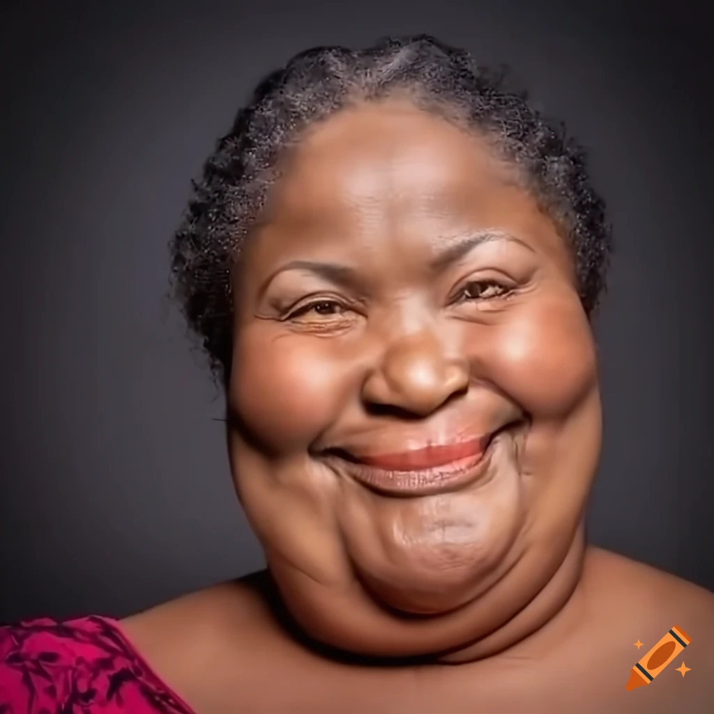 Smiling 70-year-old woman with expressive features on Craiyon