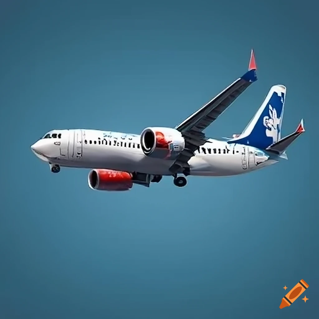 737 airplane on Craiyon