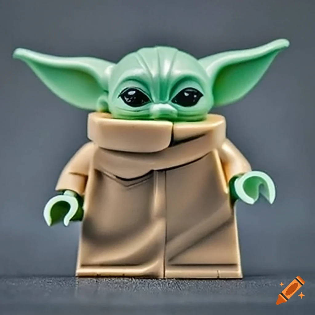 Lego baby yoda figure on Craiyon