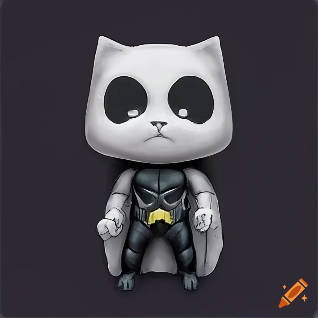 Moon knight kitten on Craiyon