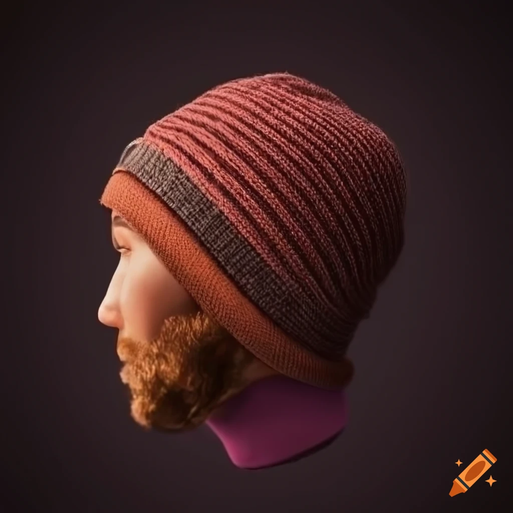 Beanie hat texture on Craiyon