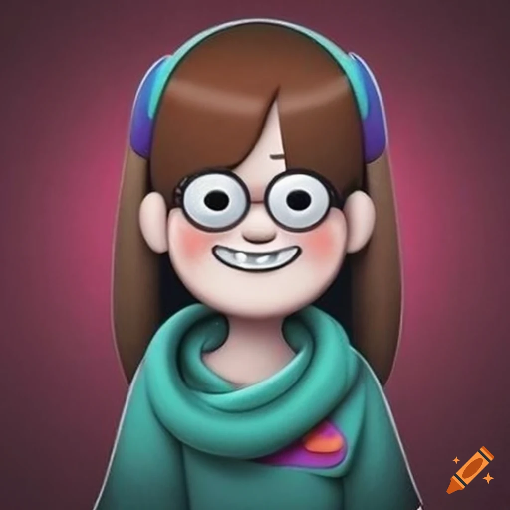 Portrait of Mabel Pines in high-resolution realistic detail on Craiyon