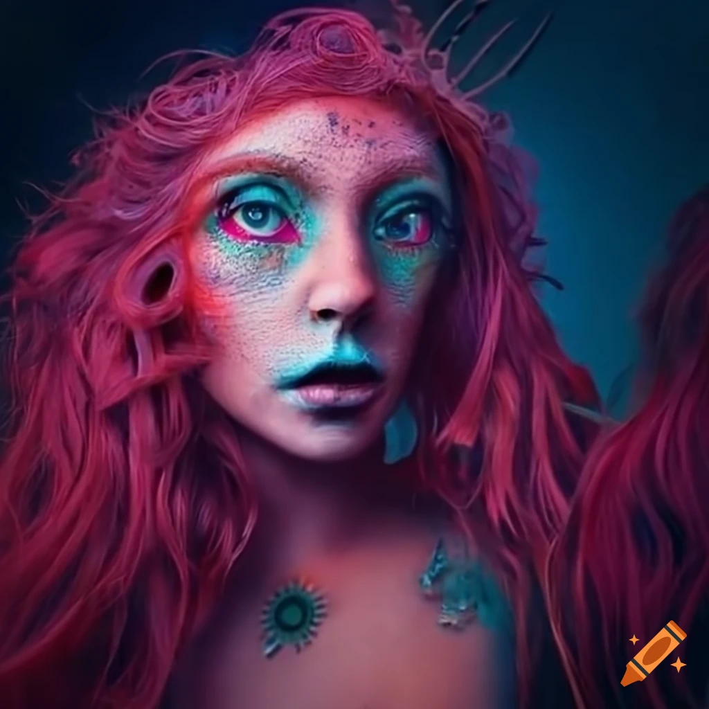 🌟 crafting a hyper-realistic steampunk red-fox mermaid portrait! 🧜‍♀️🦊🔬 ...