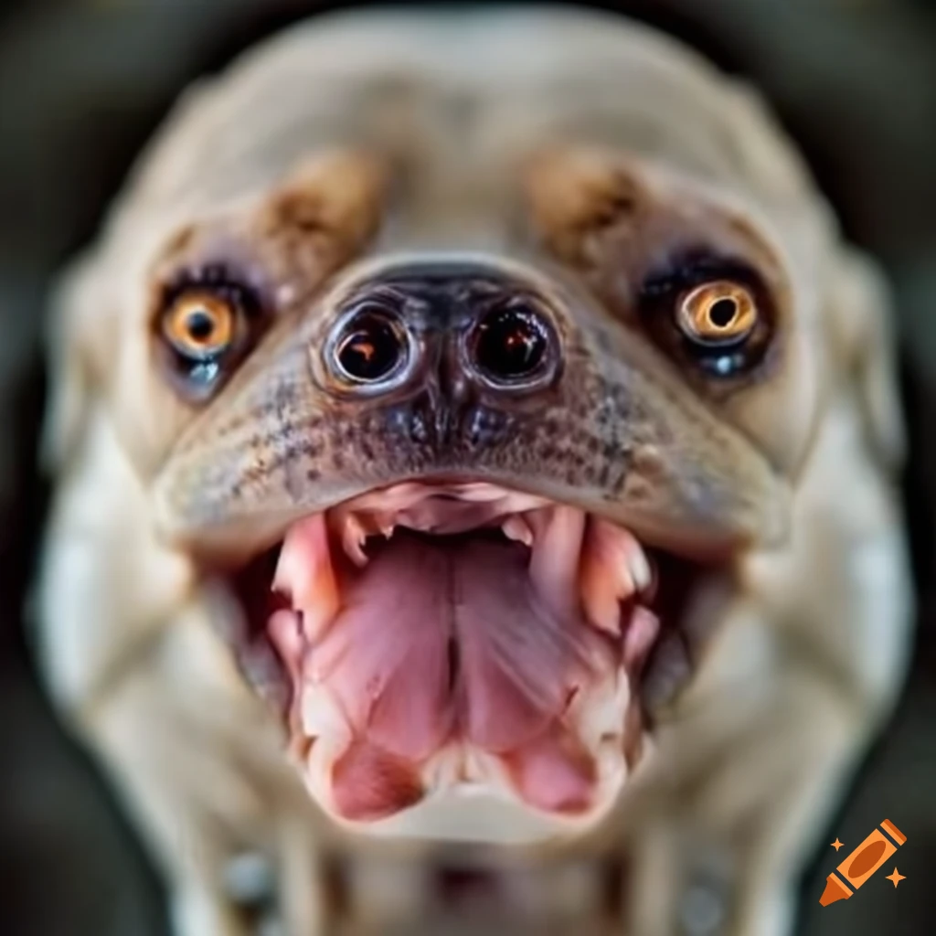 Illustration of a fish dog on Craiyon