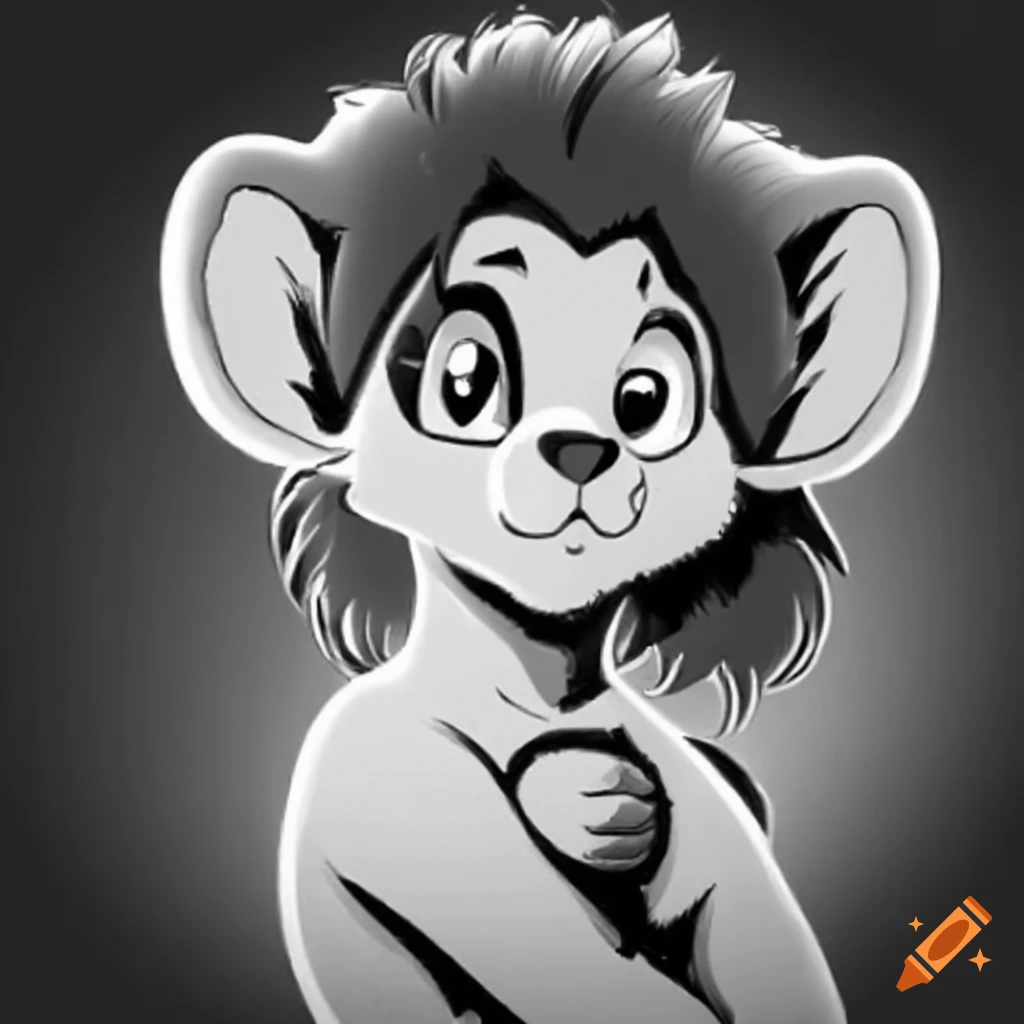 Kimba and simba on Craiyon