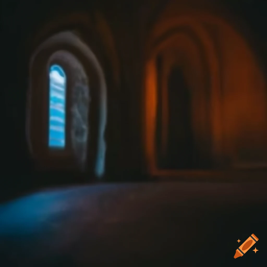 Abandoned rooms in a castle with a liminal atmosphere on Craiyon