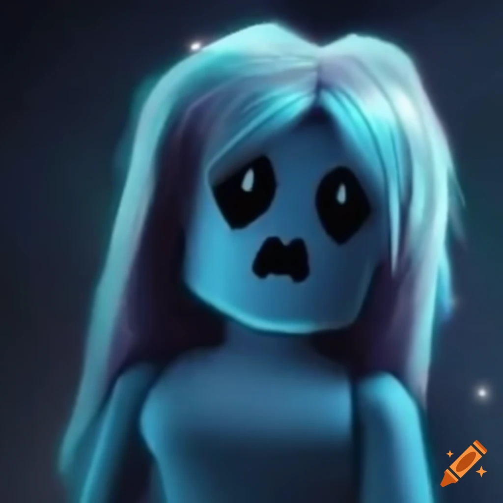 Roblox ghost chasing you thumbnail on Craiyon