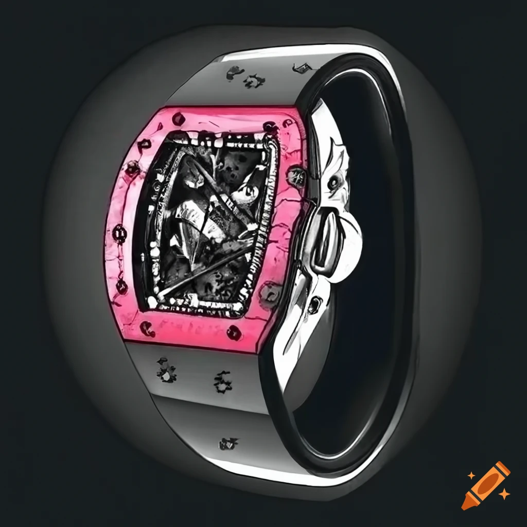 Richard mille rm 67-02 themed t-shirt design in vibrant colors on Craiyon