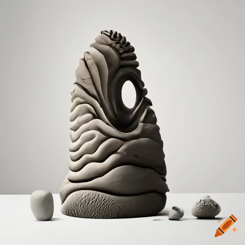 Organic and surreal sculpture inspired by dunes and mirage distortion ...