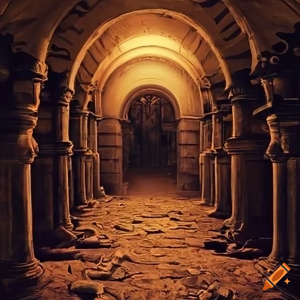 Mysterious crypt on Craiyon