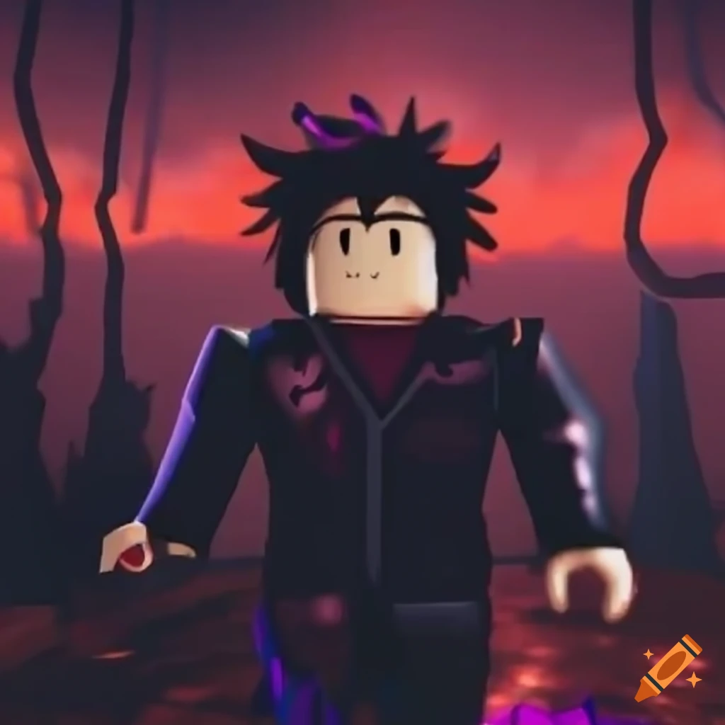 Roblox thumbnail with anime jumpscare on Craiyon