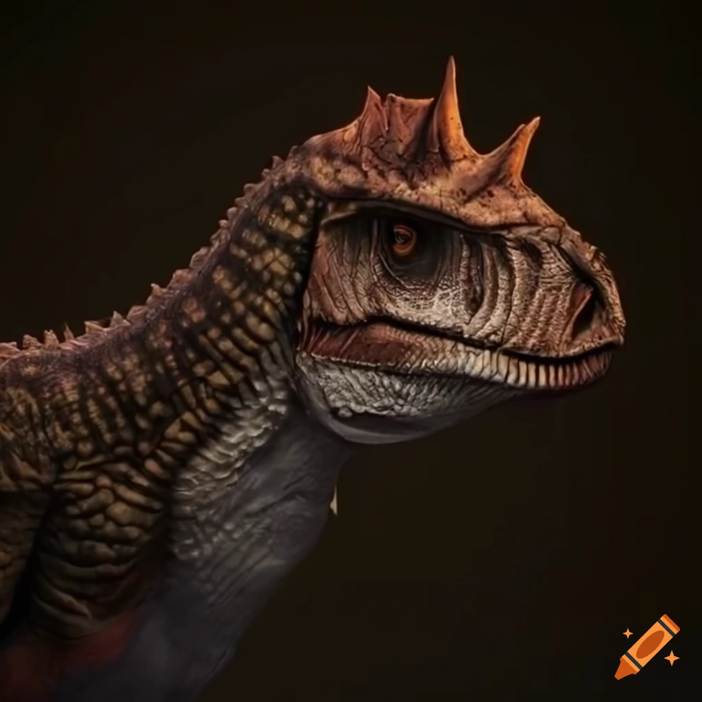 Pair of carnotaurus with intricate color pattern in British Columbia ...