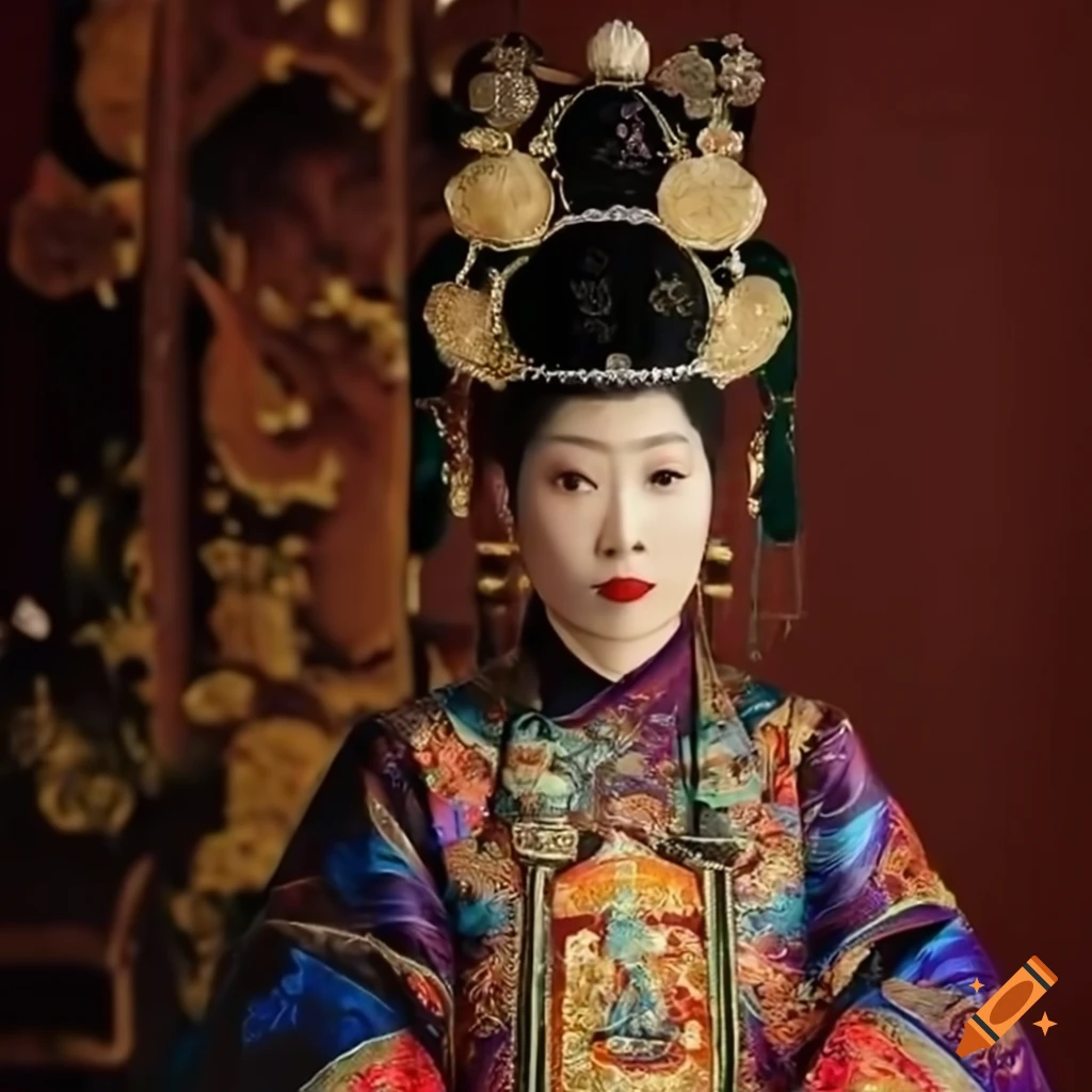 Keywords(empress dowager mu): in a hyper-realistic micro shoot, empress ...