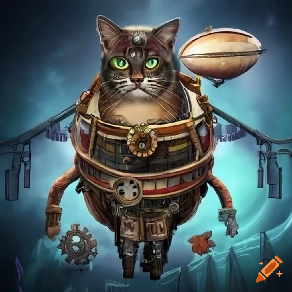 Steampunk airship adventure with maximum extreme hyper realistic ...