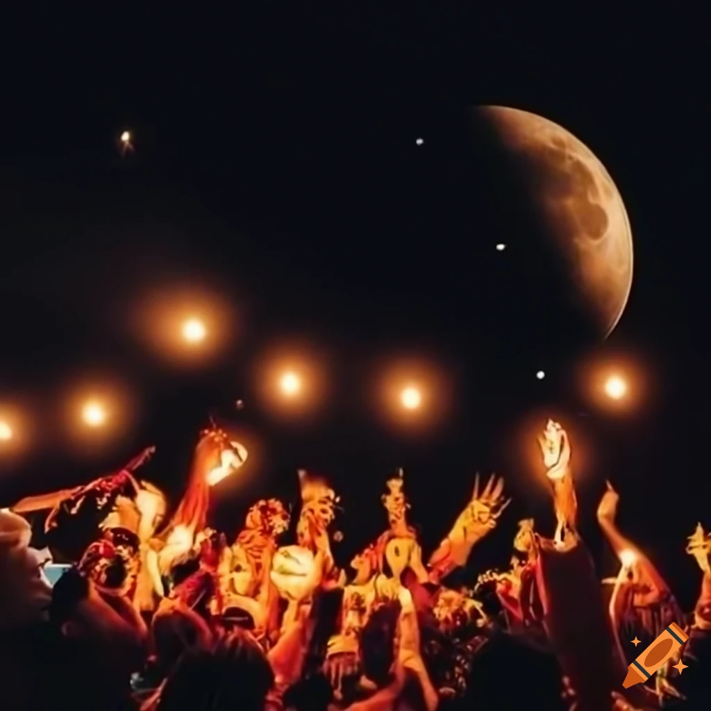 Moon party on Craiyon