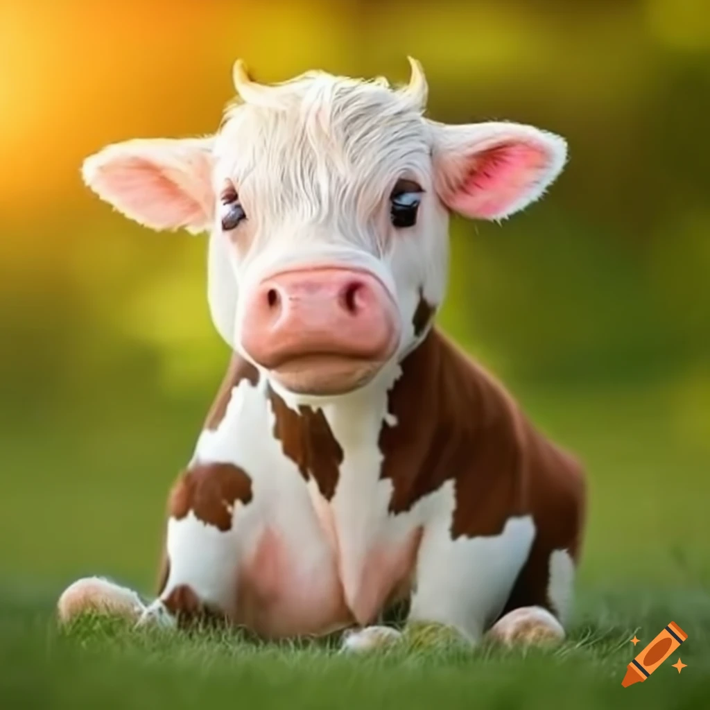 Cute cow on Craiyon
