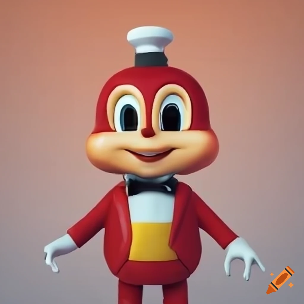 Stylized representation of jollibee character on Craiyon