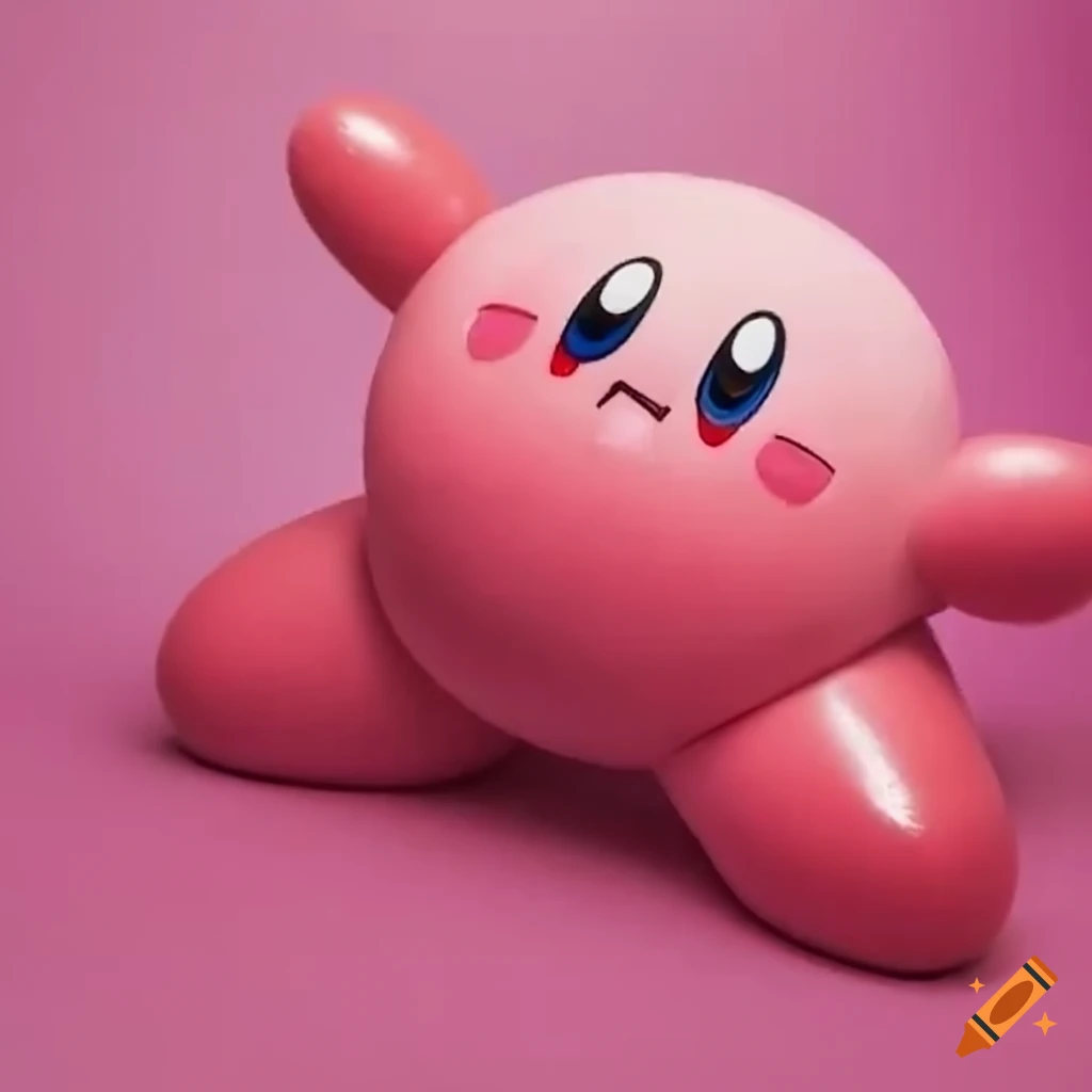 Close-up of kirby's unique feet on Craiyon