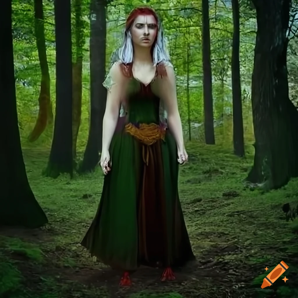 Front facing full body hyper realistic slavic woman artwork on Craiyon