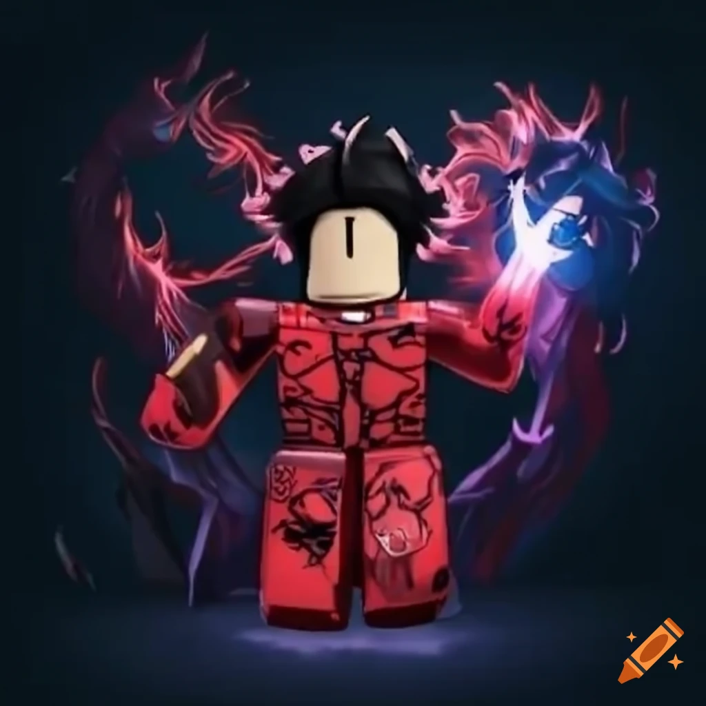 Roblox anime fighting thumbnail on Craiyon