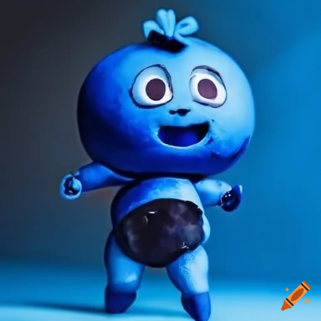 Blueberry chibi character on Craiyon