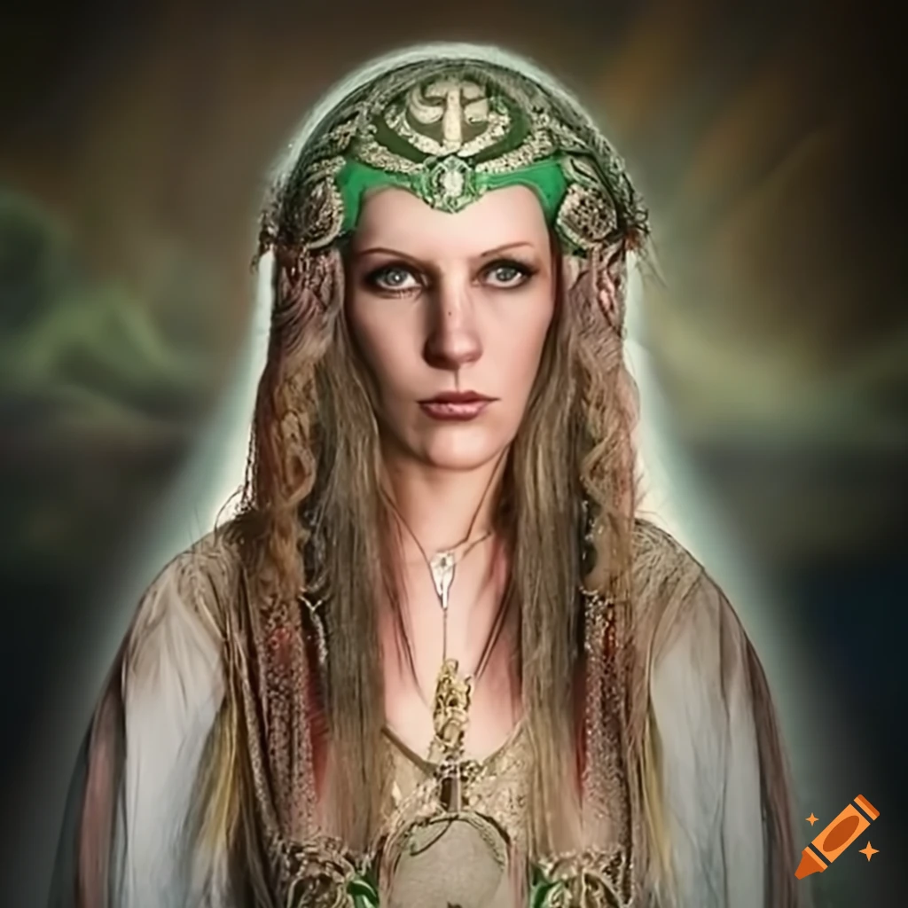 Norse or Celtic woman in hyper-realistic extreme detail on Craiyon