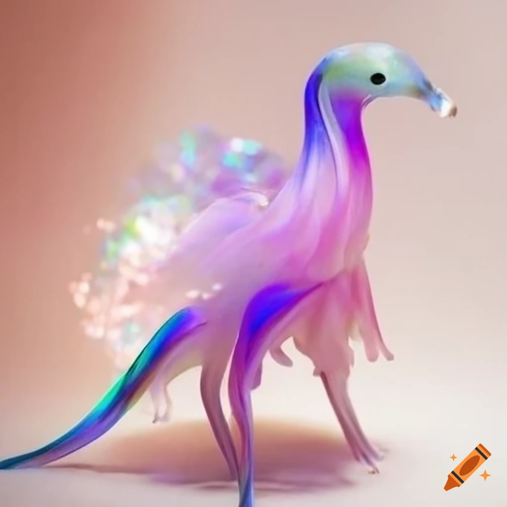 Ethereal and adorable creatures with iridescent colors and unique ...