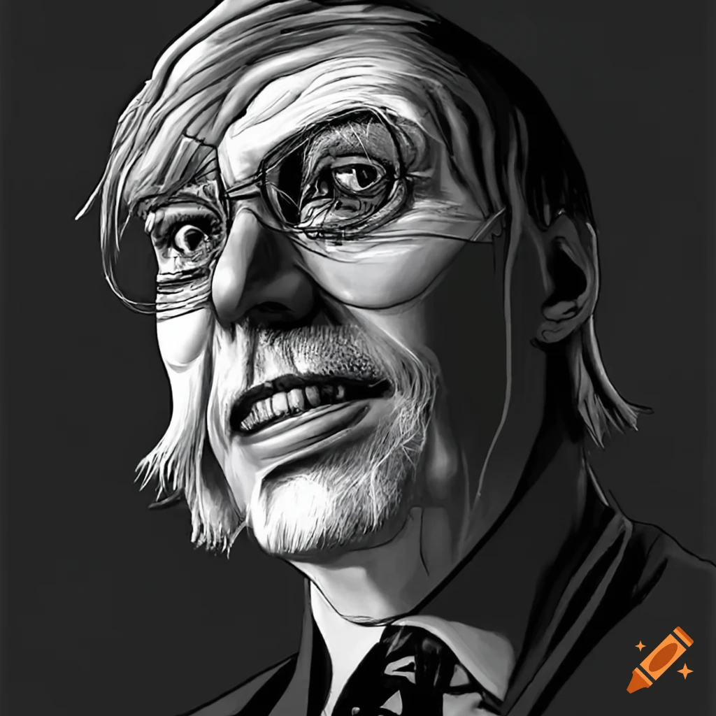 Artistic representation of a dr. seuss dystopia with big brother on Craiyon