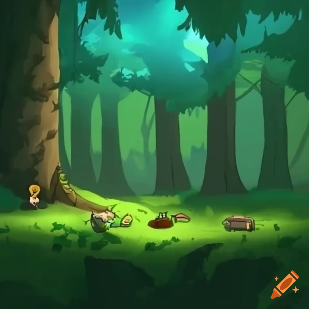2d platformer forest zone on Craiyon