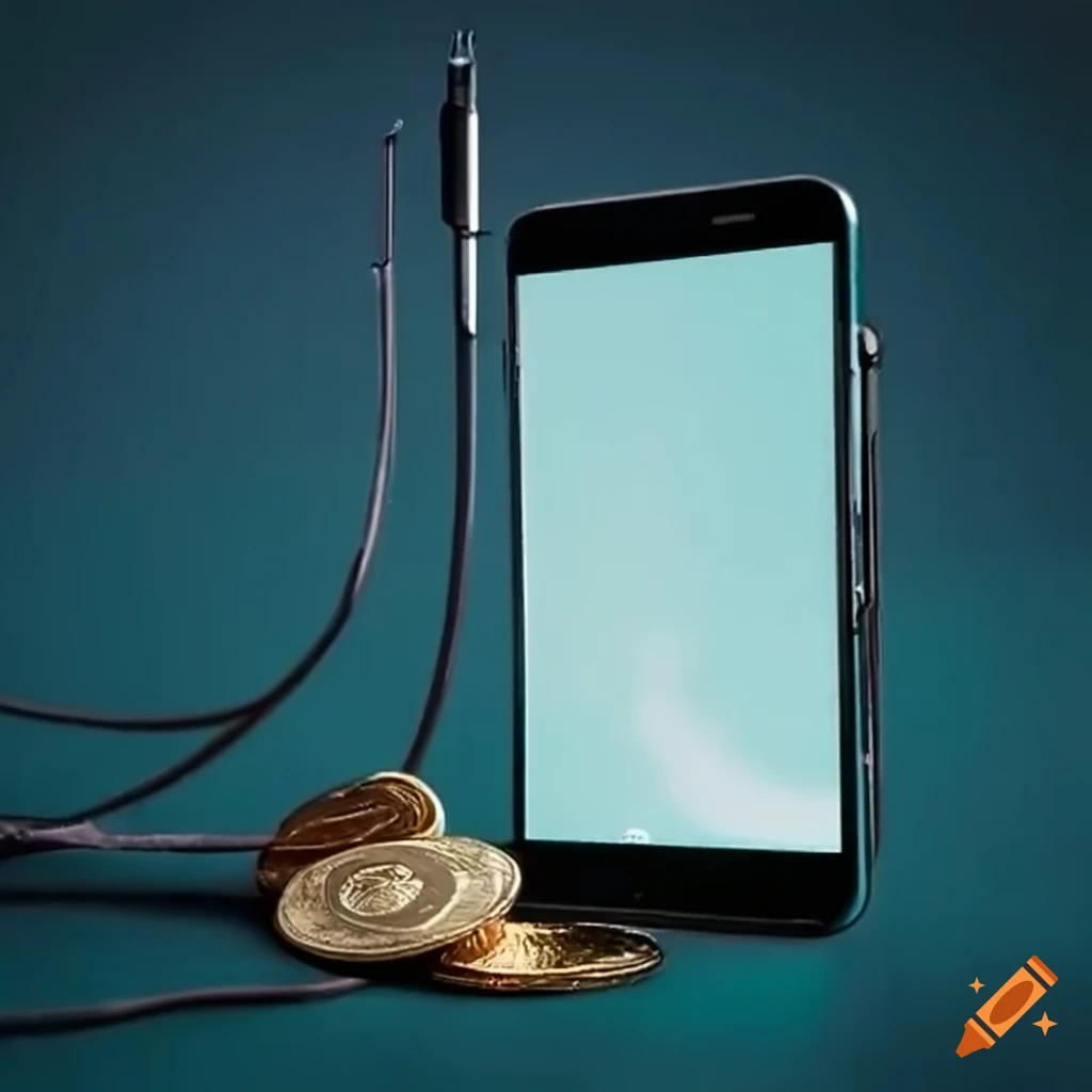 Charging mobile phone with coin insertion on Craiyon