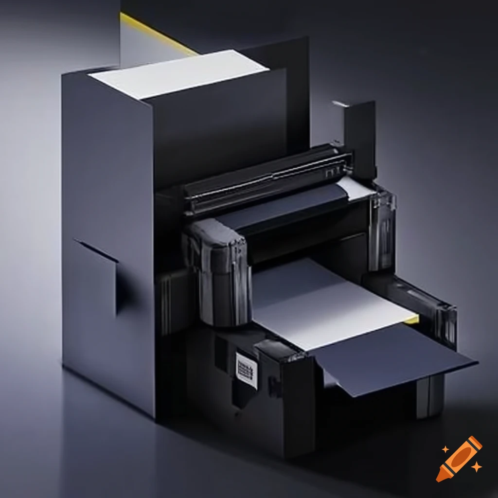 Durst print printer printing on large rolls of paper on Craiyon