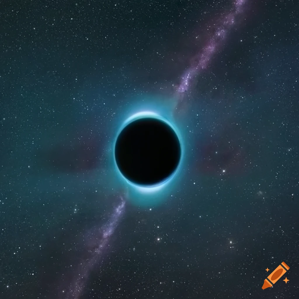 Cosmic black hole unveiling enigma captivating realism on Craiyon