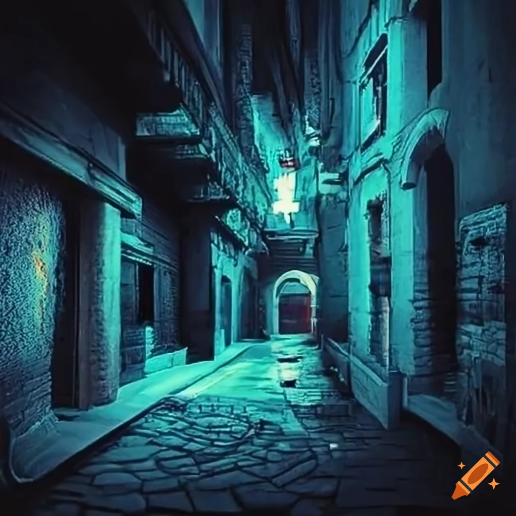 Underground city on Craiyon