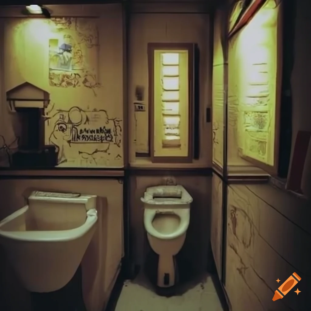 Liminal cafe restroom on Craiyon