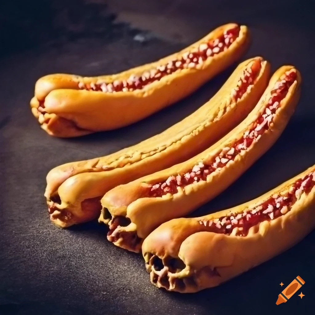 creative-art-of-hotdogs-shaped-like-skulls-on-craiyon