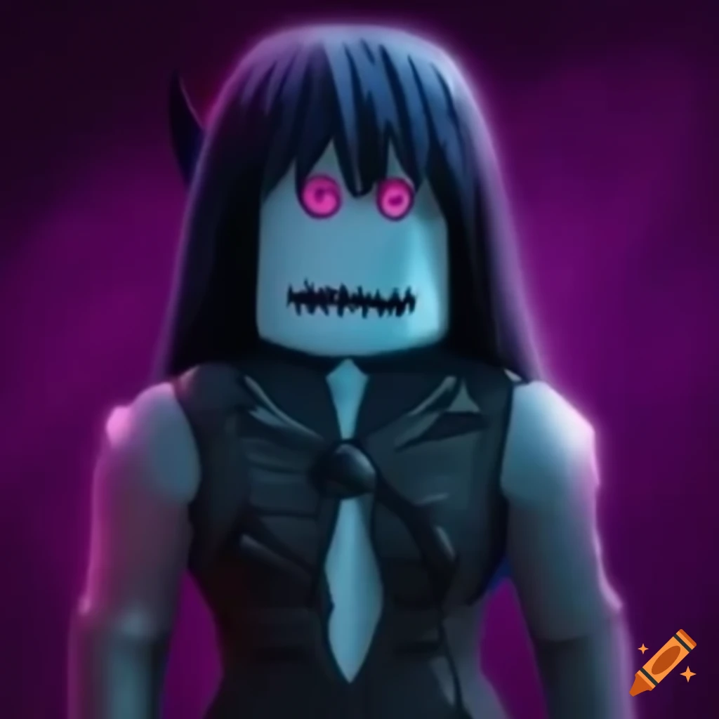 Roblox thumbnail with ghost anime on Craiyon