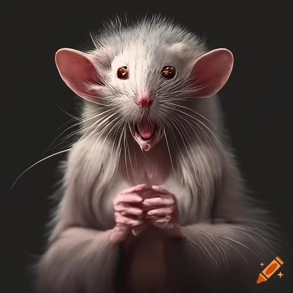 Anthropomorphic rat woman character illustration on Craiyon
