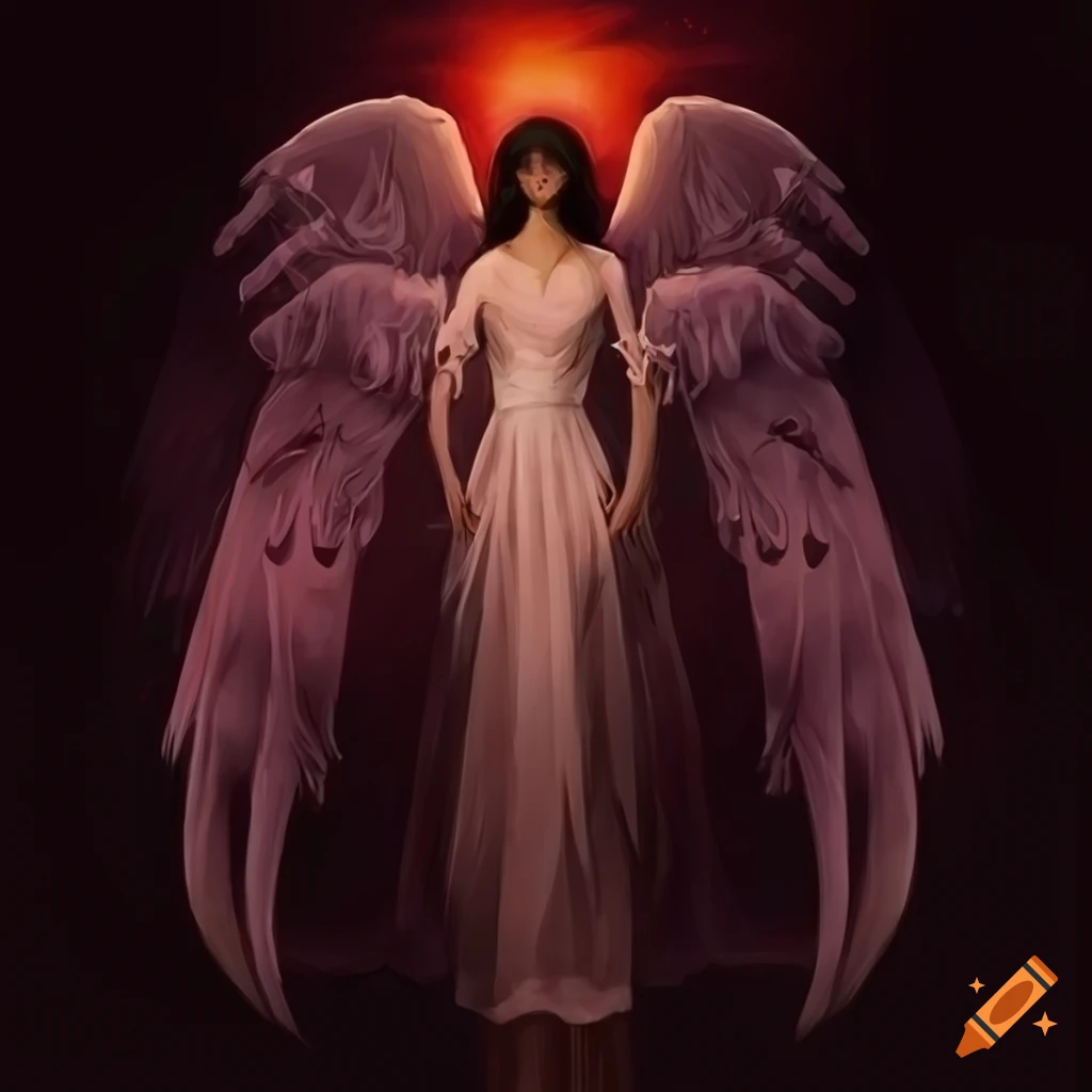 Angelic album art cover on Craiyon