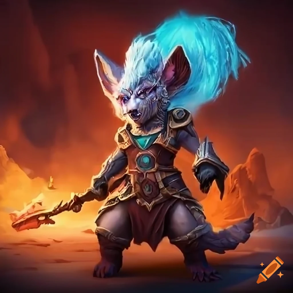 World of warcraft vulpine monk on Craiyon