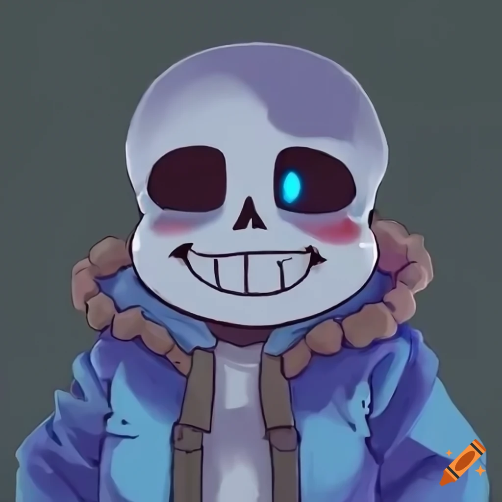 Character from undertale on Craiyon