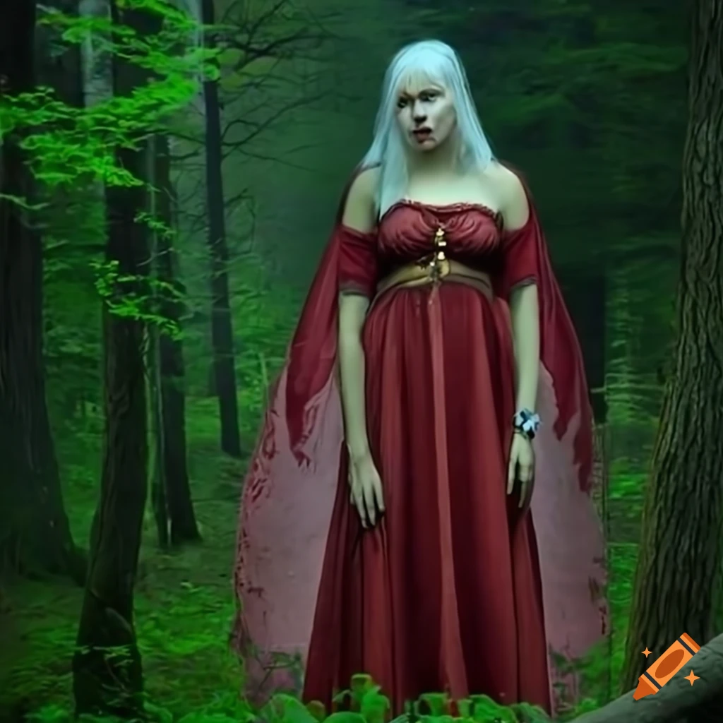 Front facing full body hyper realistic slavic woman artwork on Craiyon