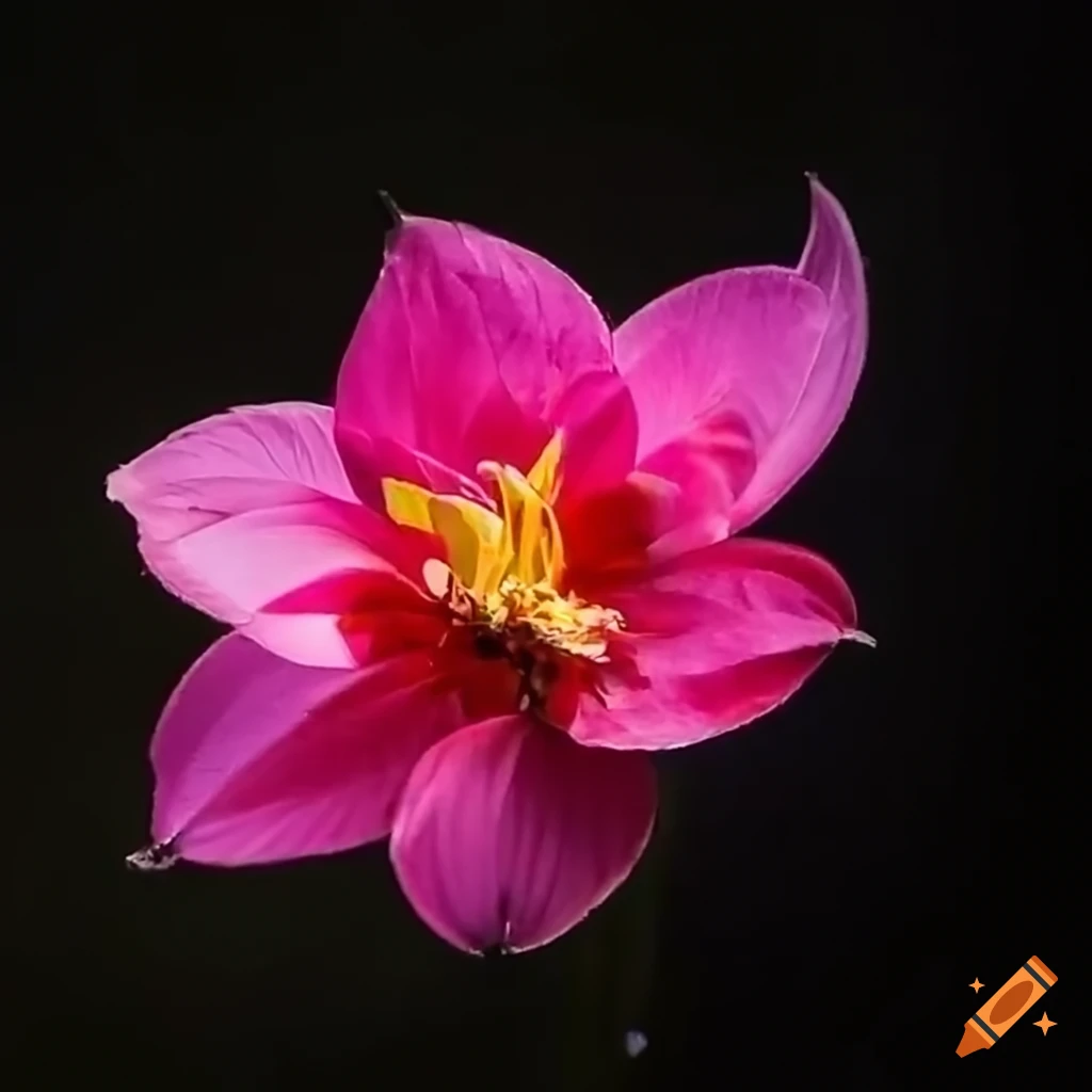 Professional photo of a pink hummingbird in sunset lighting on Craiyon